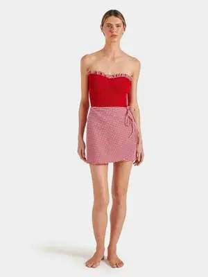 Hunza G Dolly Swimsuit - Red Gingham