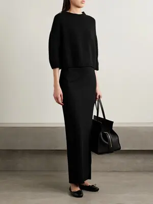 Khaite Sabina Cashmere Sweater - Black