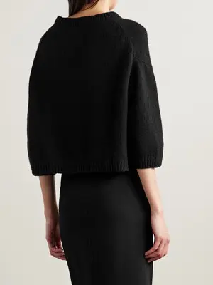 Khaite Sabina Cashmere Sweater - Black