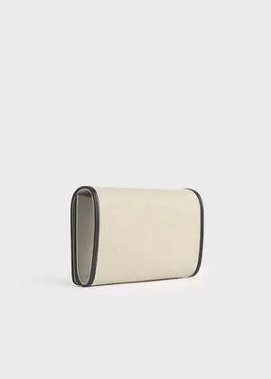 TOTEME T-flap Envelope Clutch - Ecru
