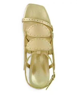 Bernardo 1946 75mm Circular-embellished Sandals - Gold
