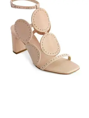 Bernardo 1946 75mm Circular-cutout Sandals - Pink