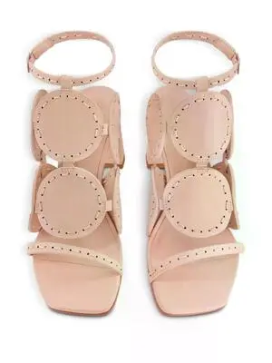 Bernardo 1946 75mm Circular-cutout Sandals - Pink