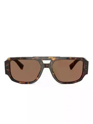 Dolce & Gabbana Pilot Frame Sunglasses - Brown