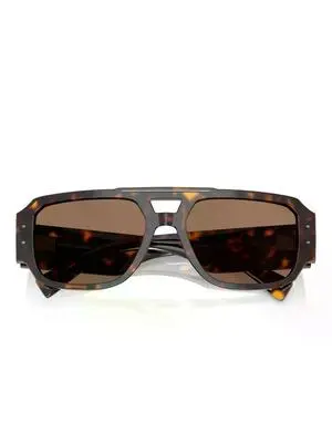 Dolce & Gabbana Pilot Frame Sunglasses - Brown