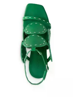 Bernardo 1946 76m Block-heel Sandals - Green