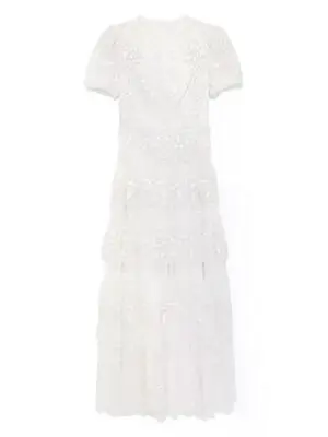 NEEDLE & THREAD Layered Lace Ankle Gown