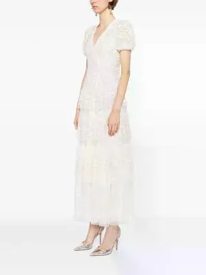 NEEDLE & THREAD Layered Lace Ankle Gown