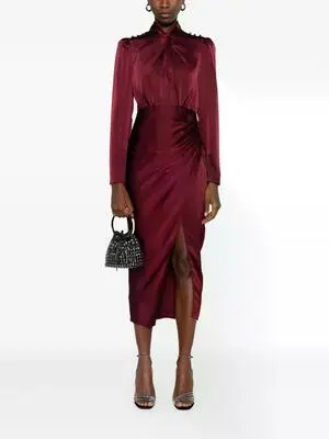 SELF-PORTRAIT Gathered Detail Dress