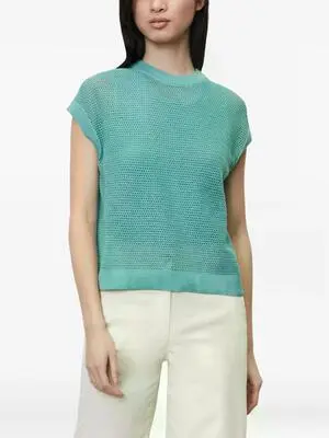 Marc O'polo Crochet Knit Short-sleeve Top