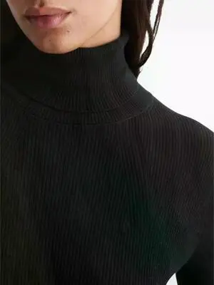 Marc O'polo Ribbed Turtleneck Top - Black