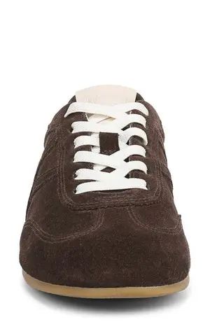 Veronica Beard Riviera Suede Low Top Sneakers - Espresso