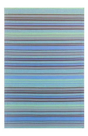 MAD MATS Stripes Grey & Aqua - Grey And Aqua
