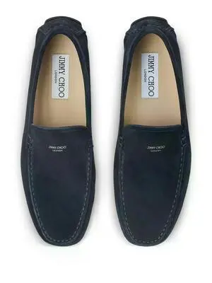 JIMMY CHOO Stanly Suede Loafers - Blue