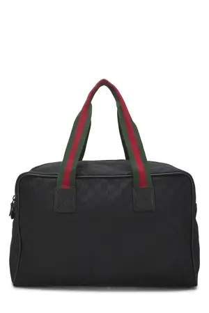 Gucci Gg Canvas Web Duffle