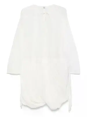 TOTEME Drawstring-waist Dress - White