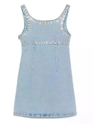 Coperni Studded Denim Mini Dress