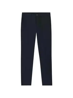 BOSS Cotton-blend Straight-leg Trousers - Blue