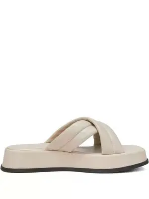 Marc O'polo Cross-strap Platform Sandals - Neutrals