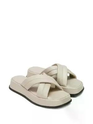 Marc O'polo Cross-strap Platform Sandals - Neutrals
