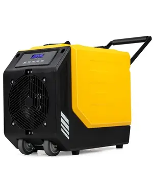 VOLENCA 190 Ppd Commercial Dehumidifier With Pump And 2 Wheels - Yellow