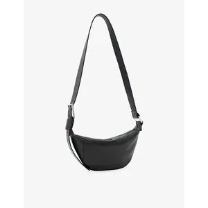 ALLSAINTS Luna Leather Cross-body Bag - Black/silver