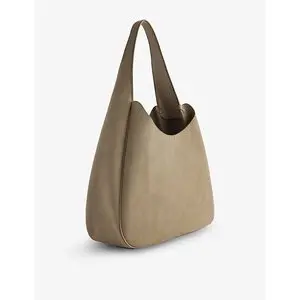 Stella McCartney Logo Hobo Faux-suede Shoulder Bag