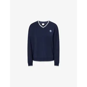 Varley Iona Embroidered-logo Knitted Jumper