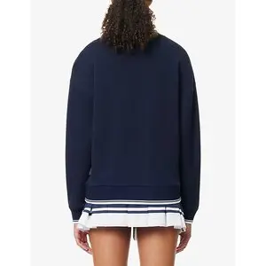 Varley Iona Embroidered-logo Knitted Jumper