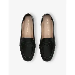 STUART WEITZMAN Brooks Leather Loafers - Black