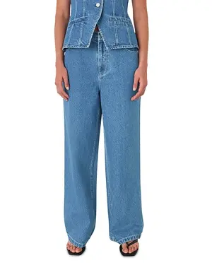 Whistles Relaxed Straight Leg Jeans - Denim