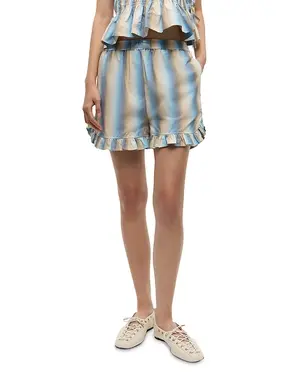 Ganni Ruffle Shorts For Women