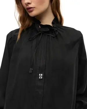 GANNI Fluid Tie Shirt