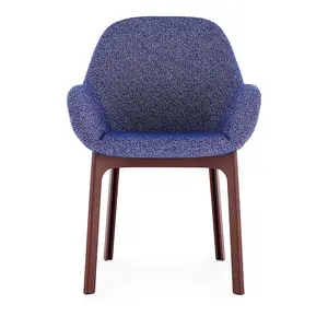 KARTELL Clap Dining Chair Blue-powder/burgundy
