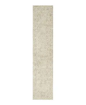 NOURISON HOME Shadows Shw04 Runner Area Rug, 2'2 X 10 - Ivory/green