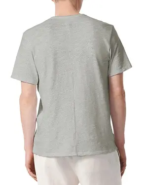 Rag & Bone Sour Face Embroidered Tee - Leaf Gray