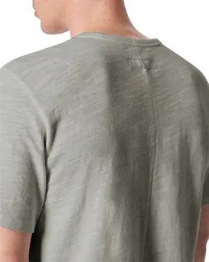 Rag & Bone Sour Face Embroidered Tee - Leaf Gray