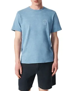 Rag & Bone Sour Face Embroidered Tee Light Blue