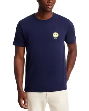 Rag & Bone Sour Face Embroidered Tee Ocean