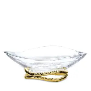 NAMBE Braid Gold Centerpiece Bowl - No Color