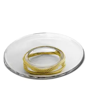 NAMBE Braid Gold Cake Plate - No Color