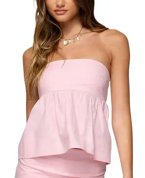 Gathered Strapless Blouses