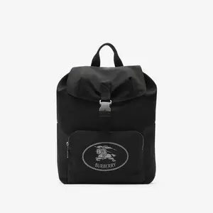 Burberry Orkney Flap Backpack - Black