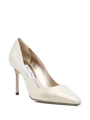 JIMMY CHOO 85mm Romy Pumps - Neutrals
