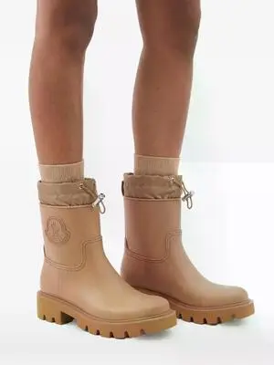 Moncler Kickstream Rain Boots - Brown