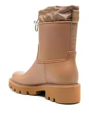 Moncler Kickstream Rain Boots - Brown