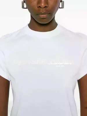 Alexander Wang Shrunken Logo Cotton T-shirt