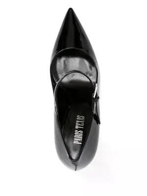 Paris Texas 90mm Leather Heeled Pumps - Black
