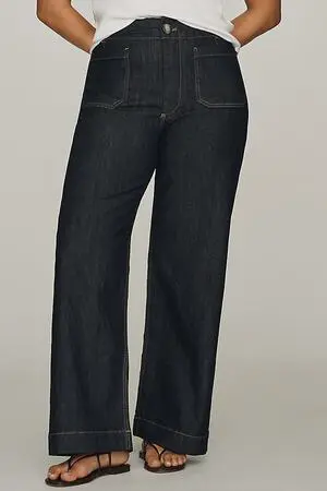 Maeve Colette High-rise Wide-leg Jeans - Rinse Wash