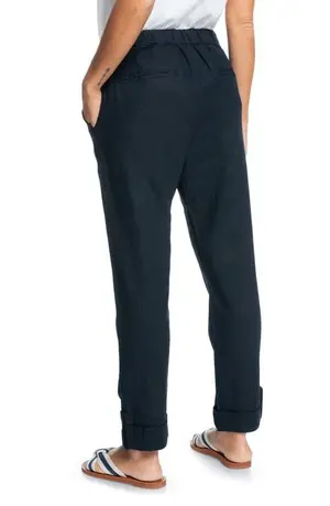 Roxy Tie Waist Linen Blend Pants